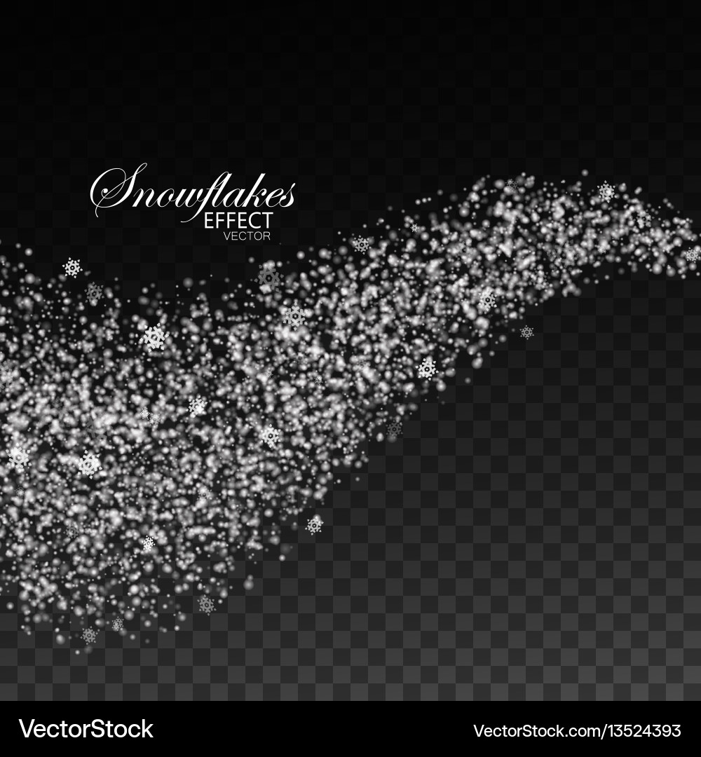 Glittering stream of sparkles Royalty Free Vector Image