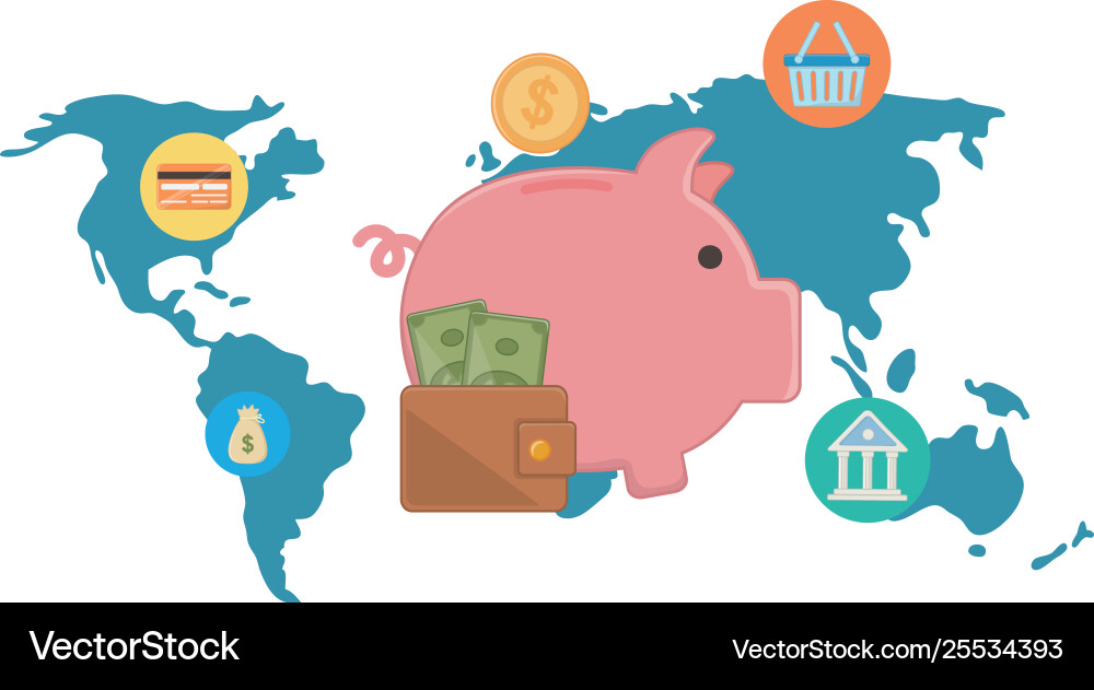Isolated money design Royalty Free Vector Image
