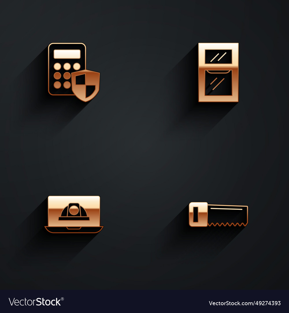 Set Security Keypad Access Panel Window In Room Vector Image