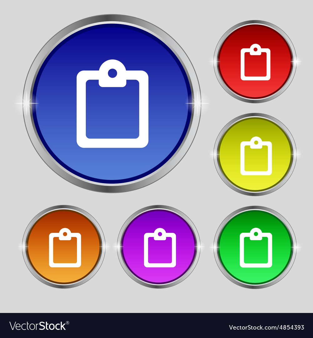 Text file icon sign round symbol on bright Vector Image