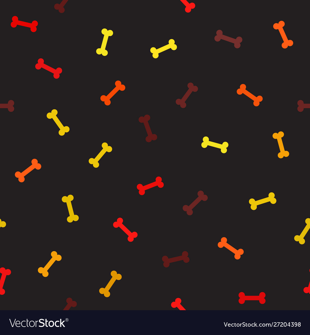 Bone pattern seamless spooky background Royalty Free Vector