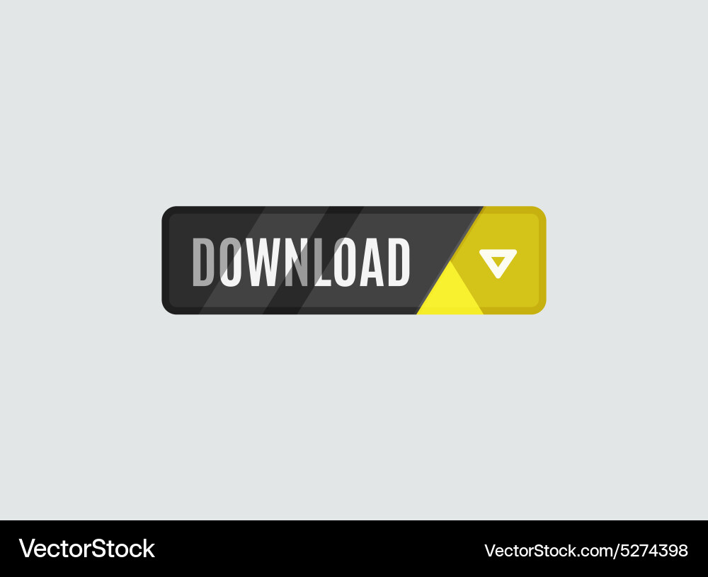 Download button futuristic hi-tech ui design Vector Image