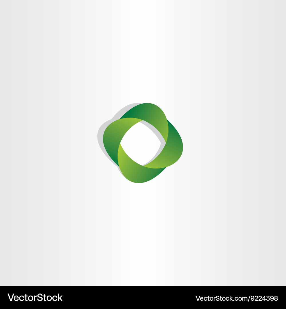 Eco green gradient logo business symbol Royalty Free Vector