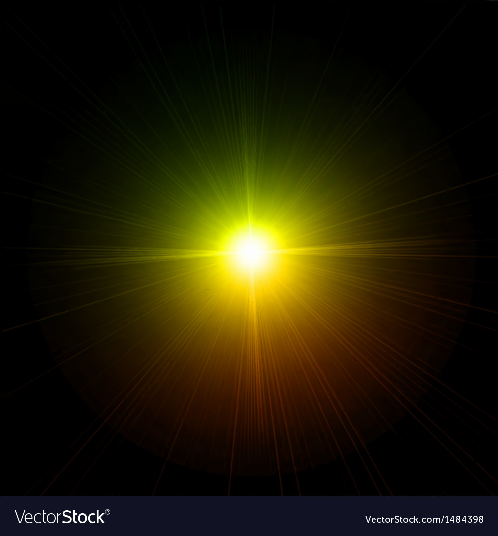 Light flare effect Royalty Free Vector Image - VectorStock