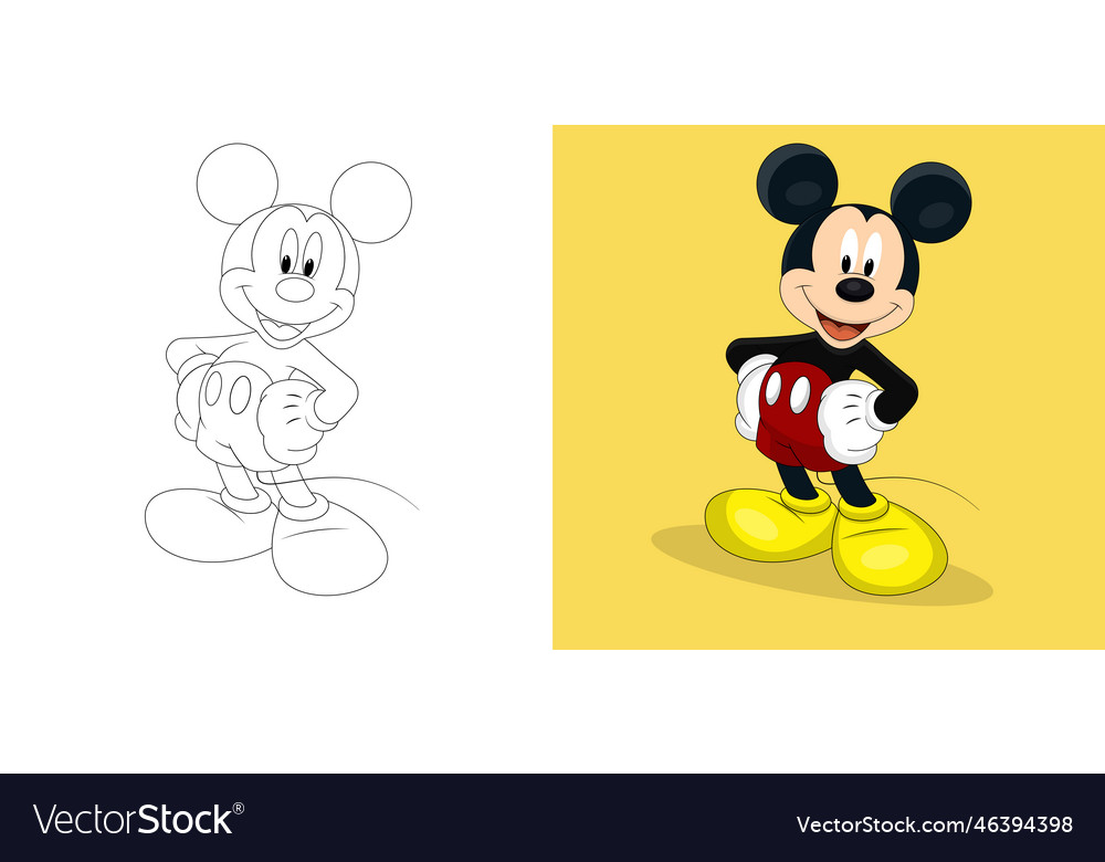 Mickey mouse Royalty Free Vector Image - VectorStock Mickey mouse Royalty Free Vector Image - VectorStock