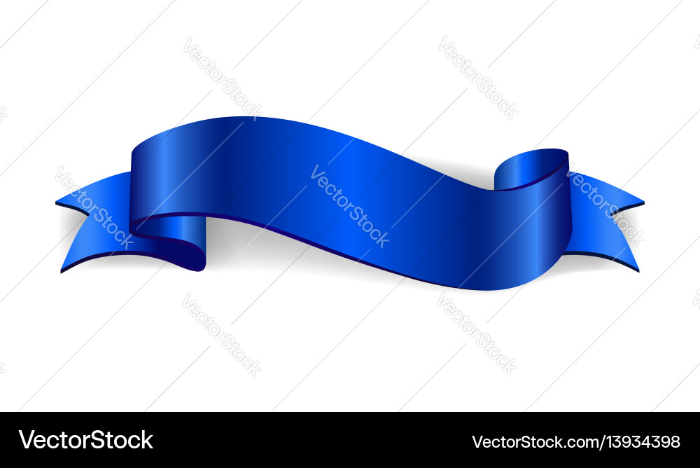 Ribbon banner satin blank collection Royalty Free Vector