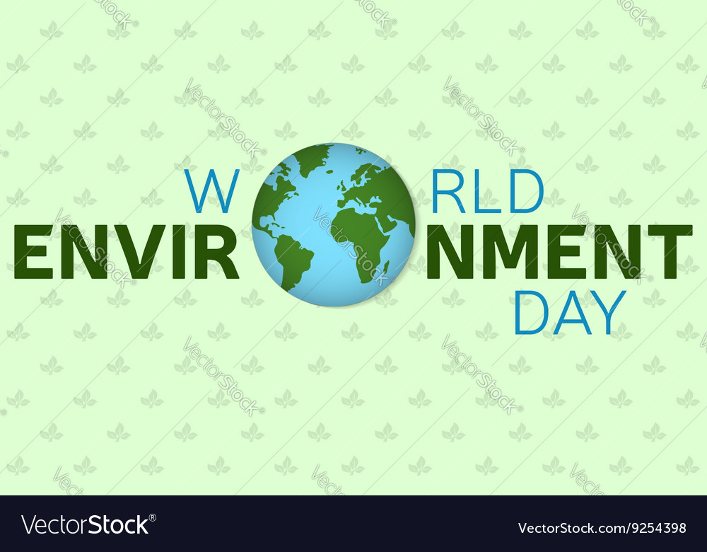 World environment day background template Vector Image
