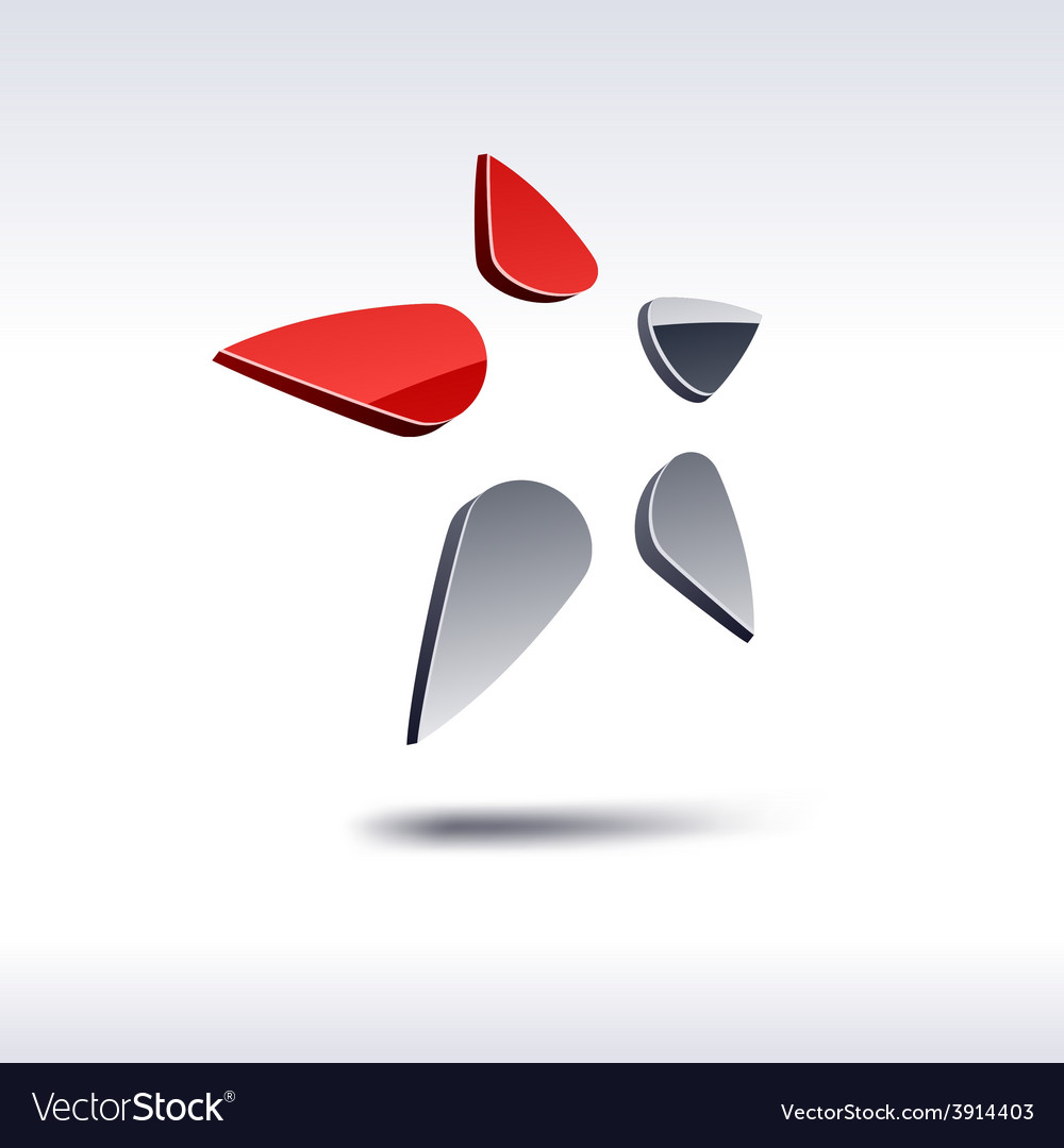 Abstract 3d icon Royalty Free Vector Image - VectorStock