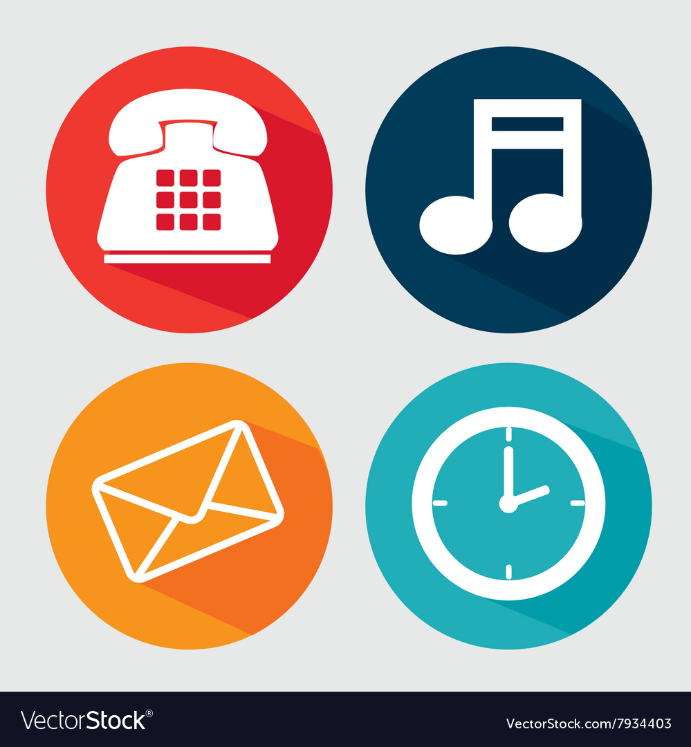 Applications menu design Royalty Free Vector Image