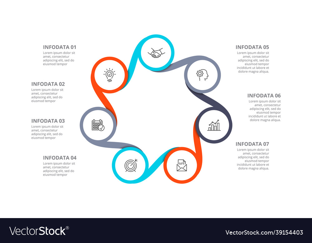 Business data visualization abstract elements Vector Image