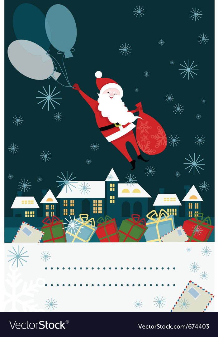 Christmas poster Royalty Free Vector Image - VectorStock