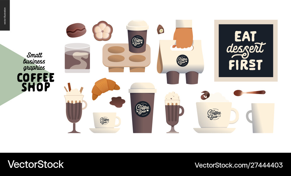 Coffee shop - small business graphics Royalty Free Vector