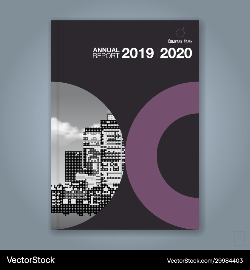 Cover annual report 1599 Royalty Free Vector Image