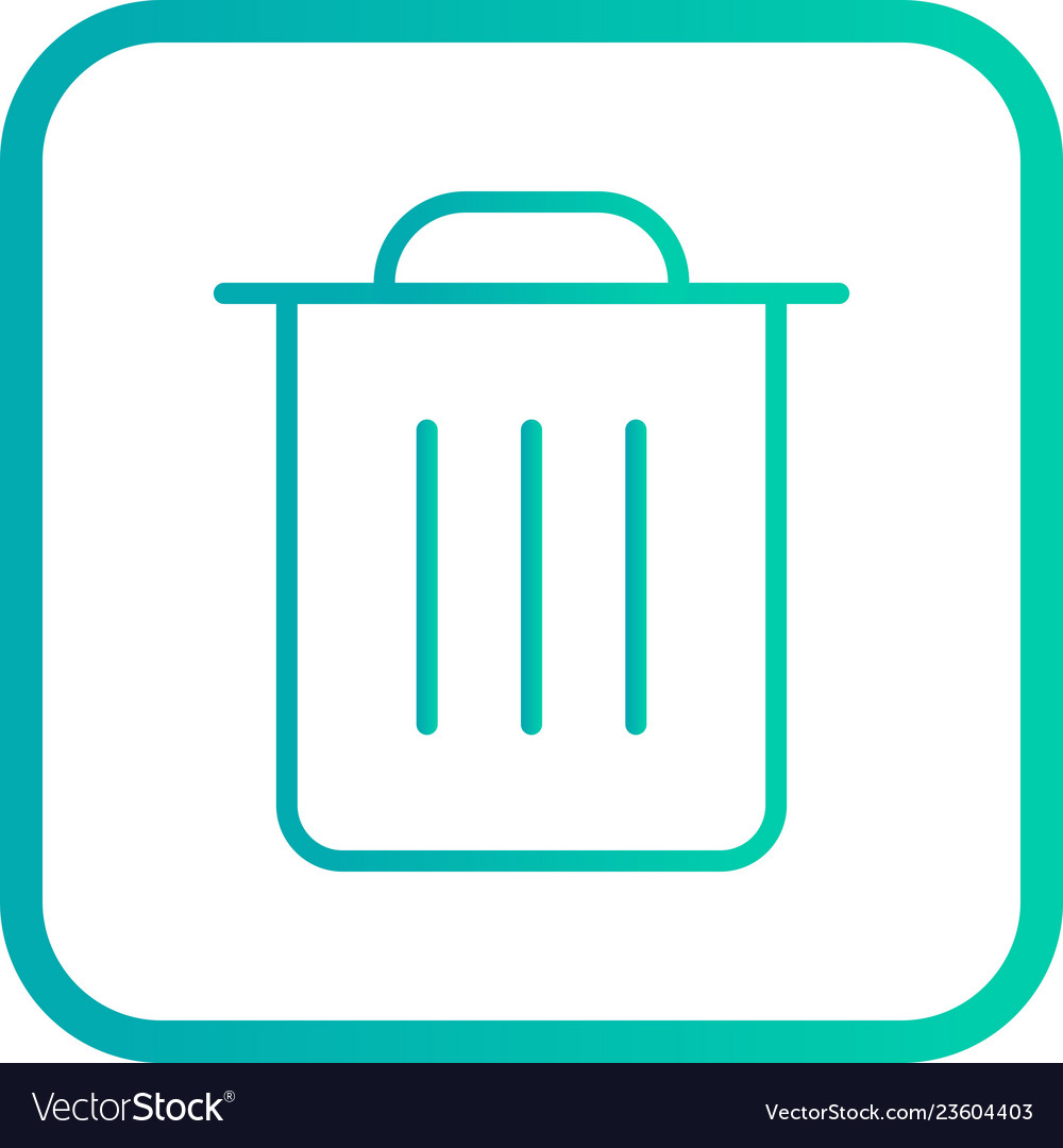 Garbage icon Royalty Free Vector Image - VectorStock
