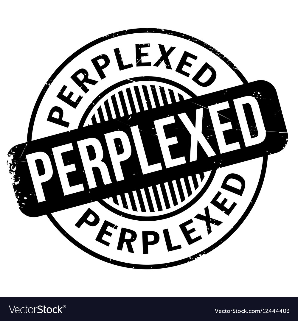 Perplexed rubber stamp Royalty Free Vector Image