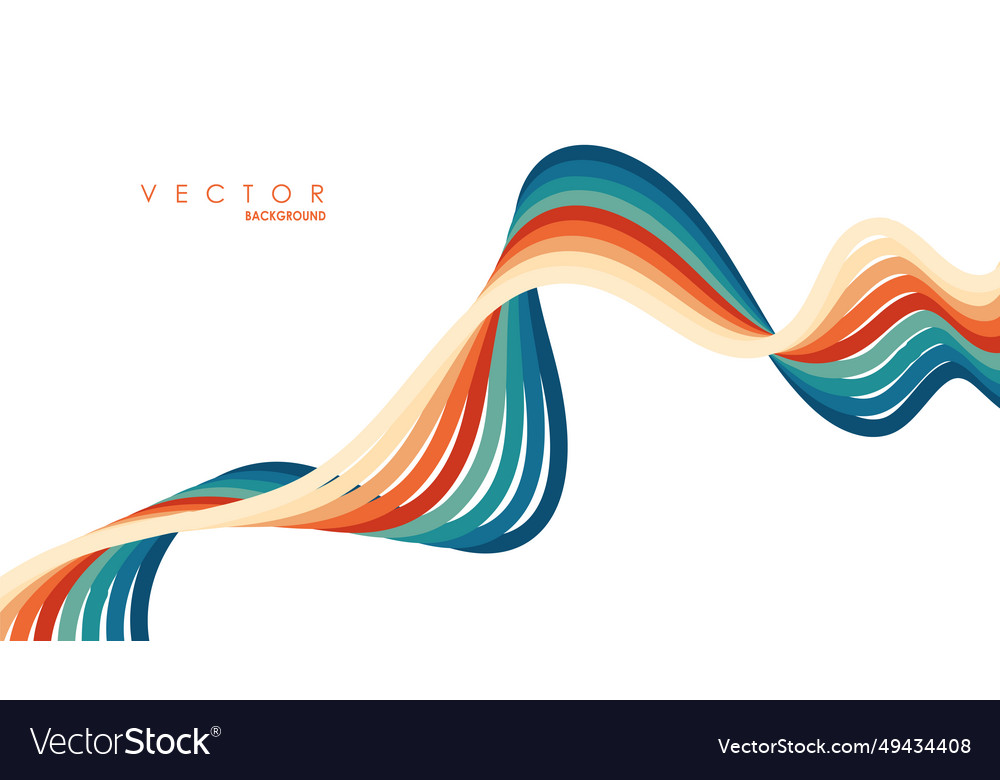 Abstract wave lines Royalty Free Vector Image - VectorStock