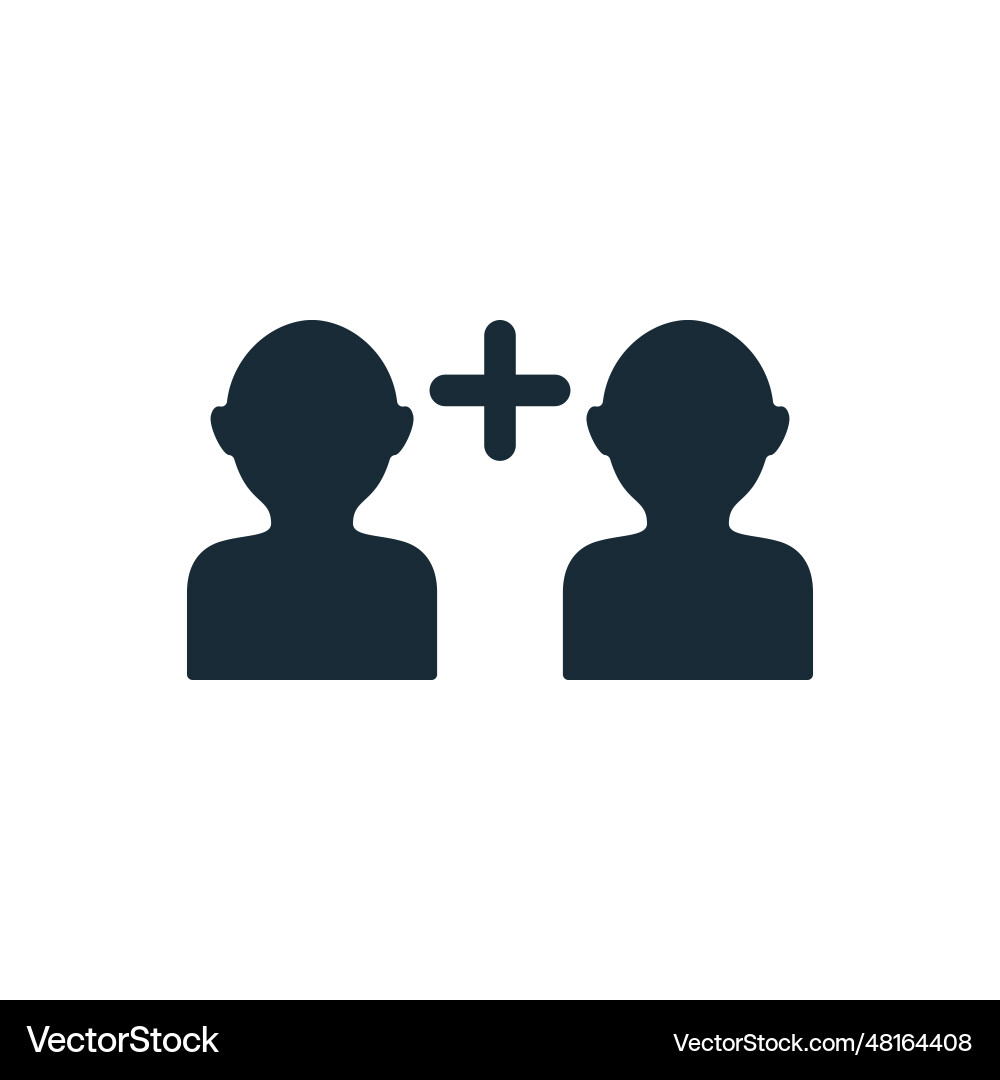 Avatar profile add friend icon design template Vector Image