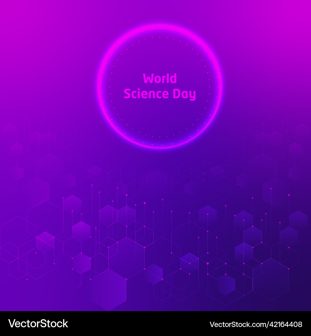 Celebration national science day design isolated Vector Image