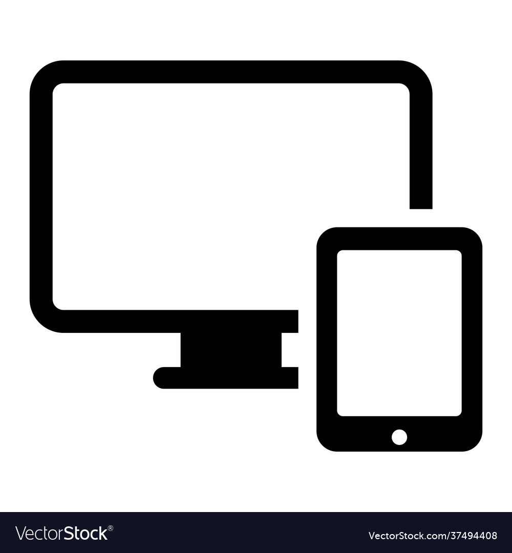 Connected devices Royalty Free Vector Image - VectorStock