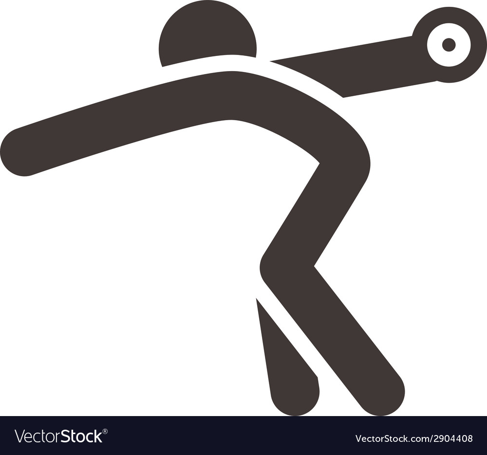 Discus throw icon Royalty Free Vector Image - VectorStock
