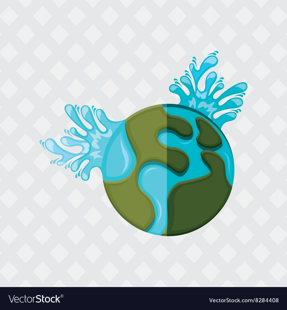 Earth planet design Royalty Free Vector Image - VectorStock