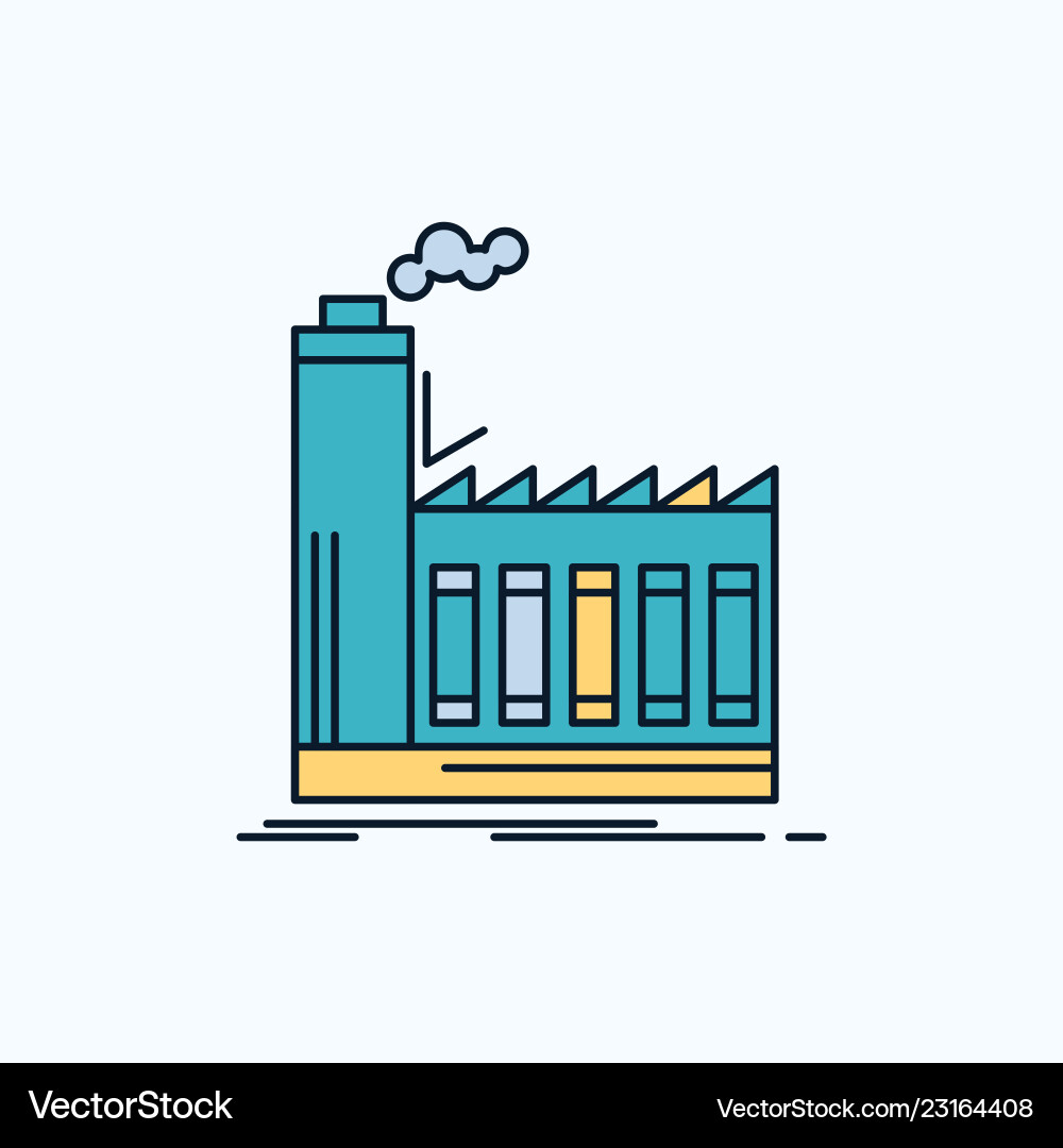 Factory industrial industry manufacturing Vector Image