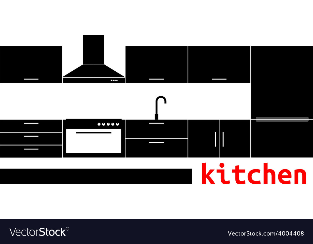 Kitchen Royalty Free Vector Image - VectorStock