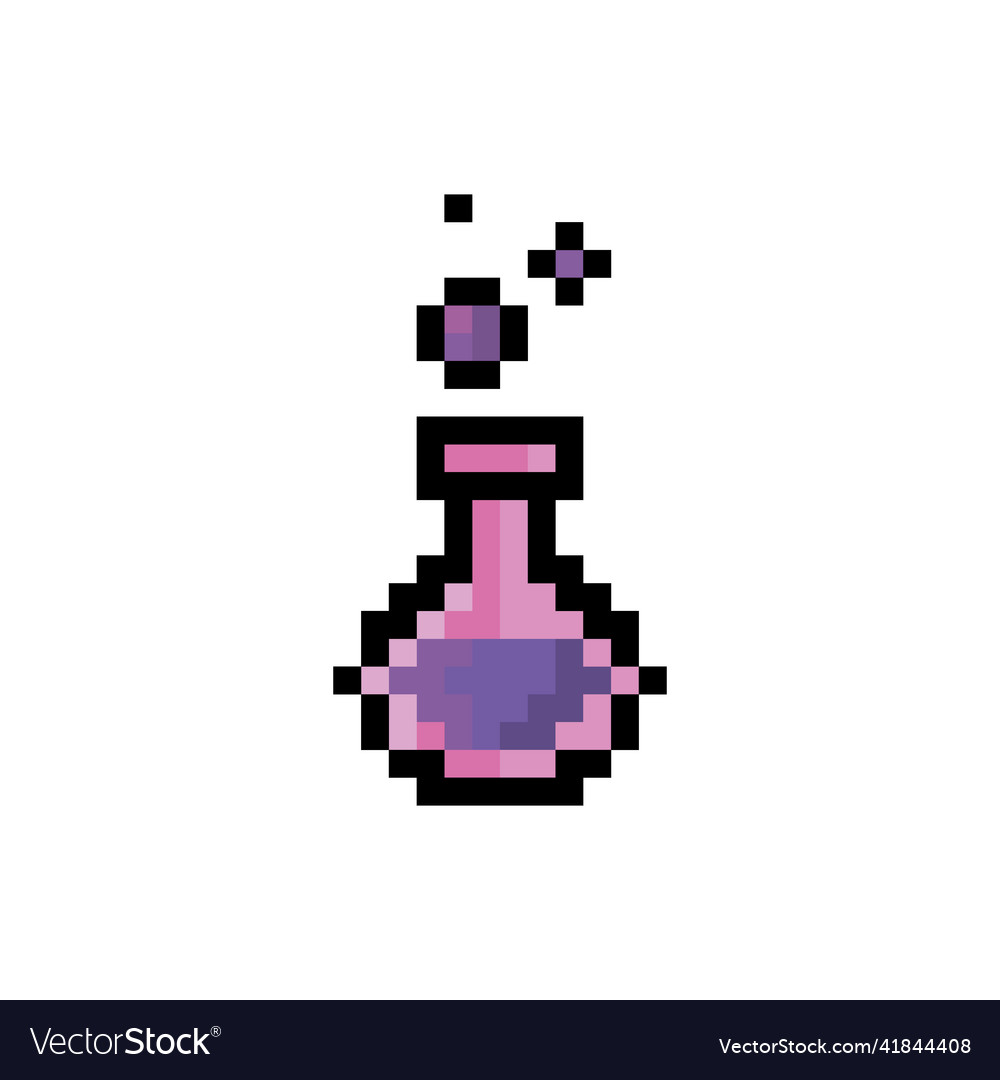 Pixelated potion design Royalty Free Vector Image