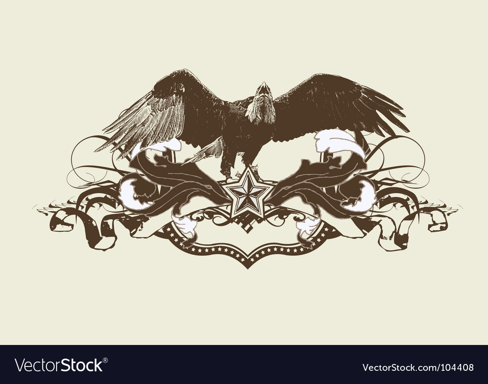 Stylized eagle Royalty Free Vector Image - VectorStock