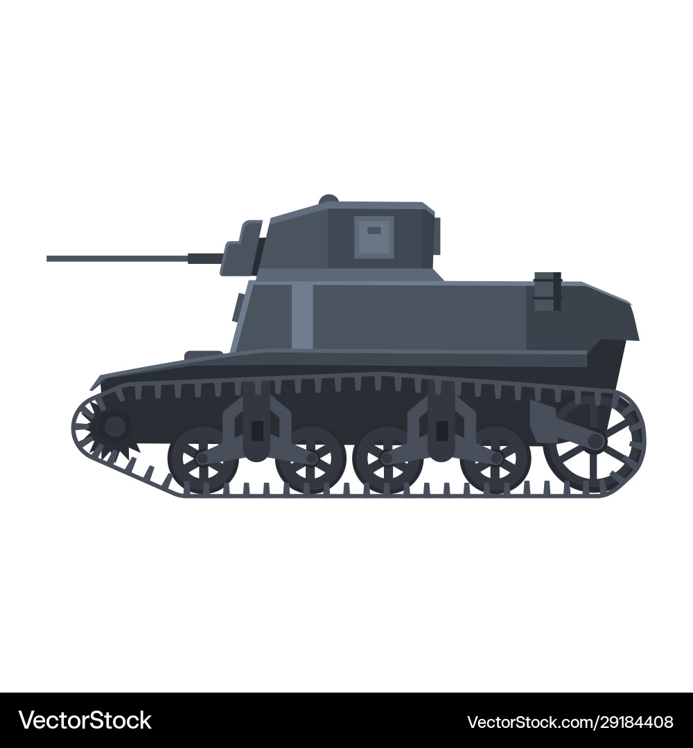 Tank american world war 2 m3 stuart light tank Vector Image
