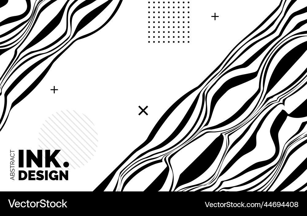 Trendy abstract wavy backgrounds seamless striped Vector Image