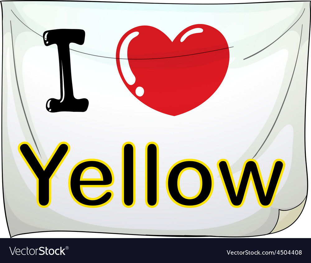 Yellow Royalty Free Vector Image - VectorStock