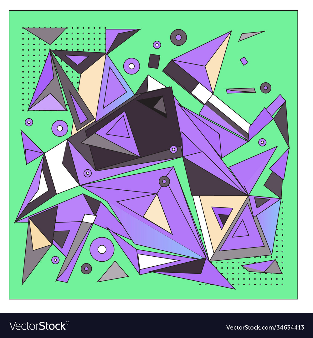Abstract modern triangles background pattern Vector Image