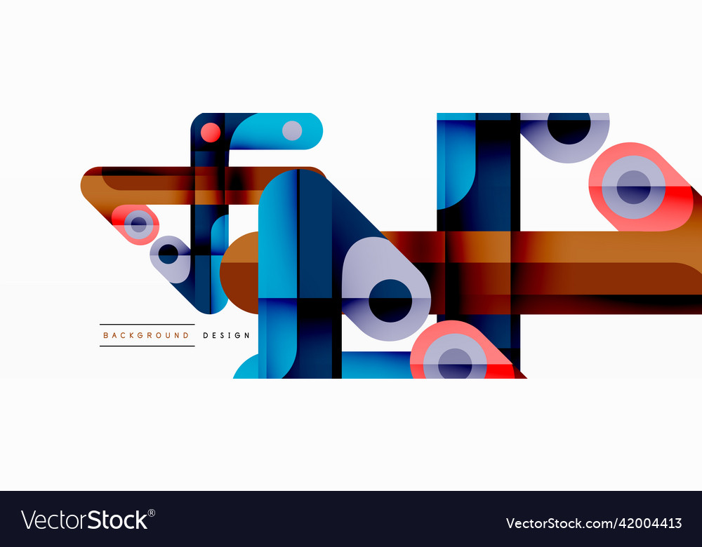 Lines geometric creative abstract background Vector Image
