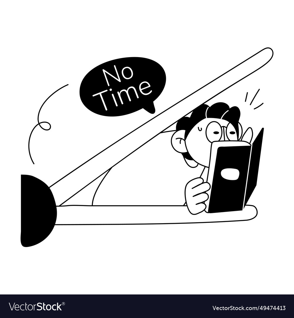 No time Royalty Free Vector Image - VectorStock