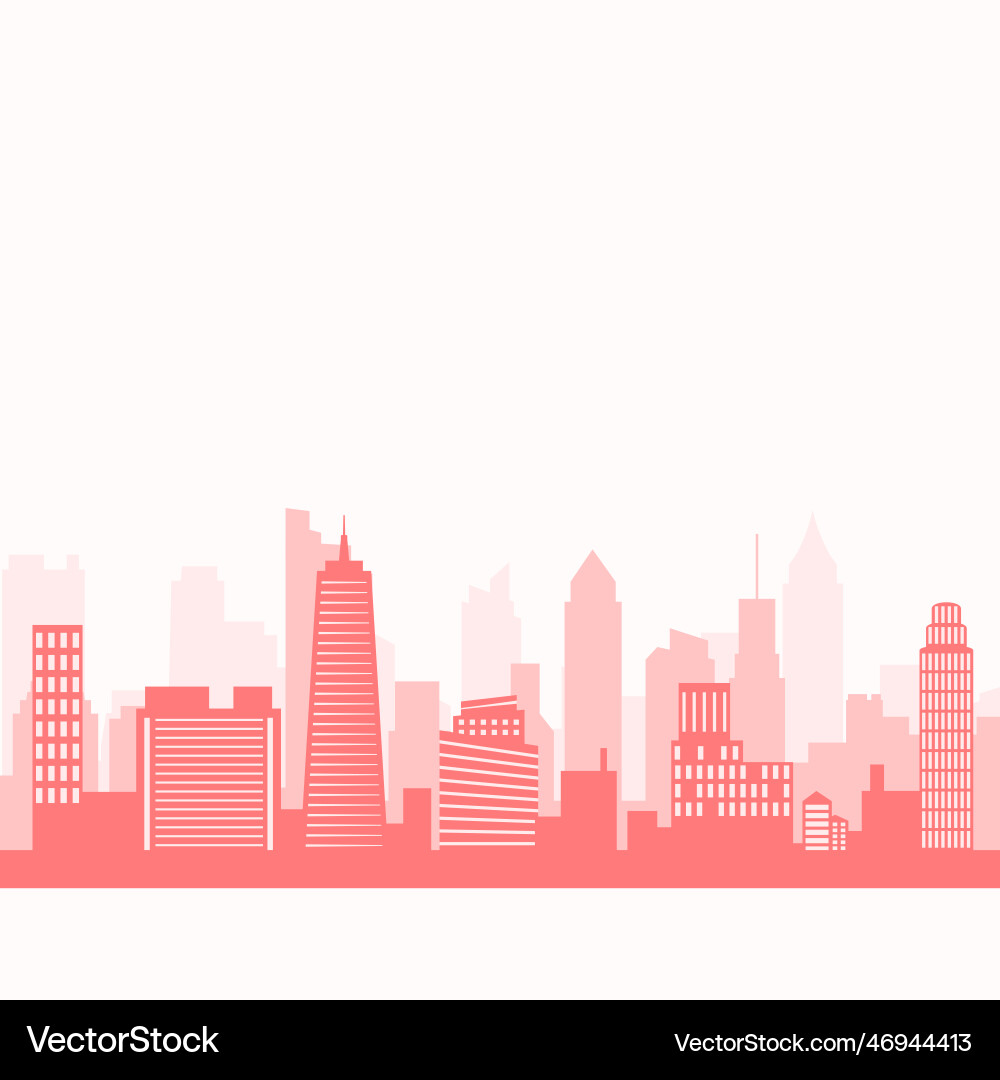 Tall and beautiful modern skyline building Vector Image