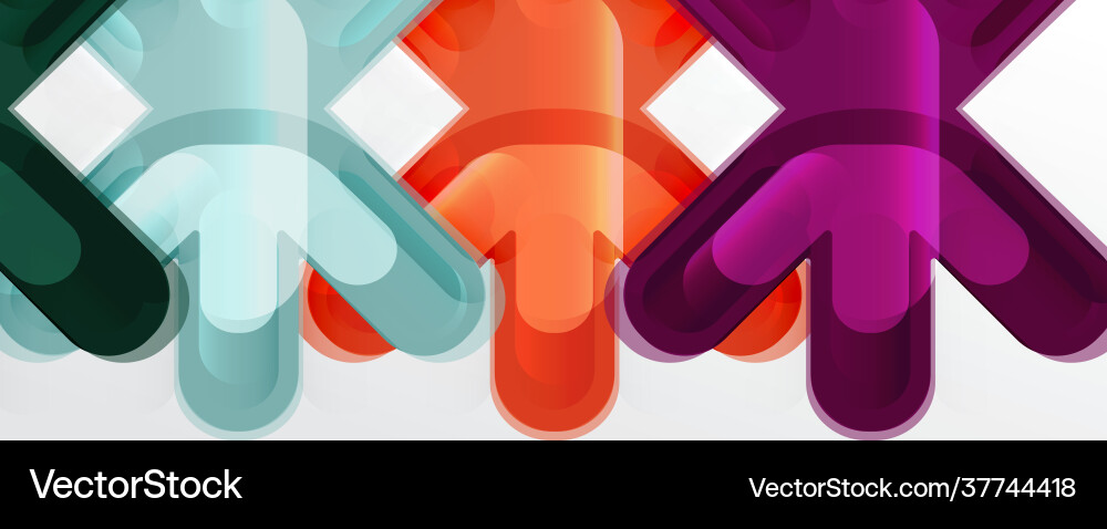 Abstract glossy crosses background for business Vector Image