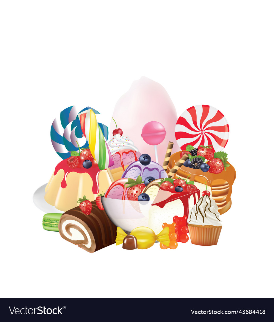 Candy set design Royalty Free Vector Image - VectorStock