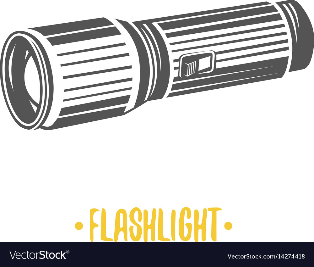 Flashlight Royalty Free Vector Image - VectorStock