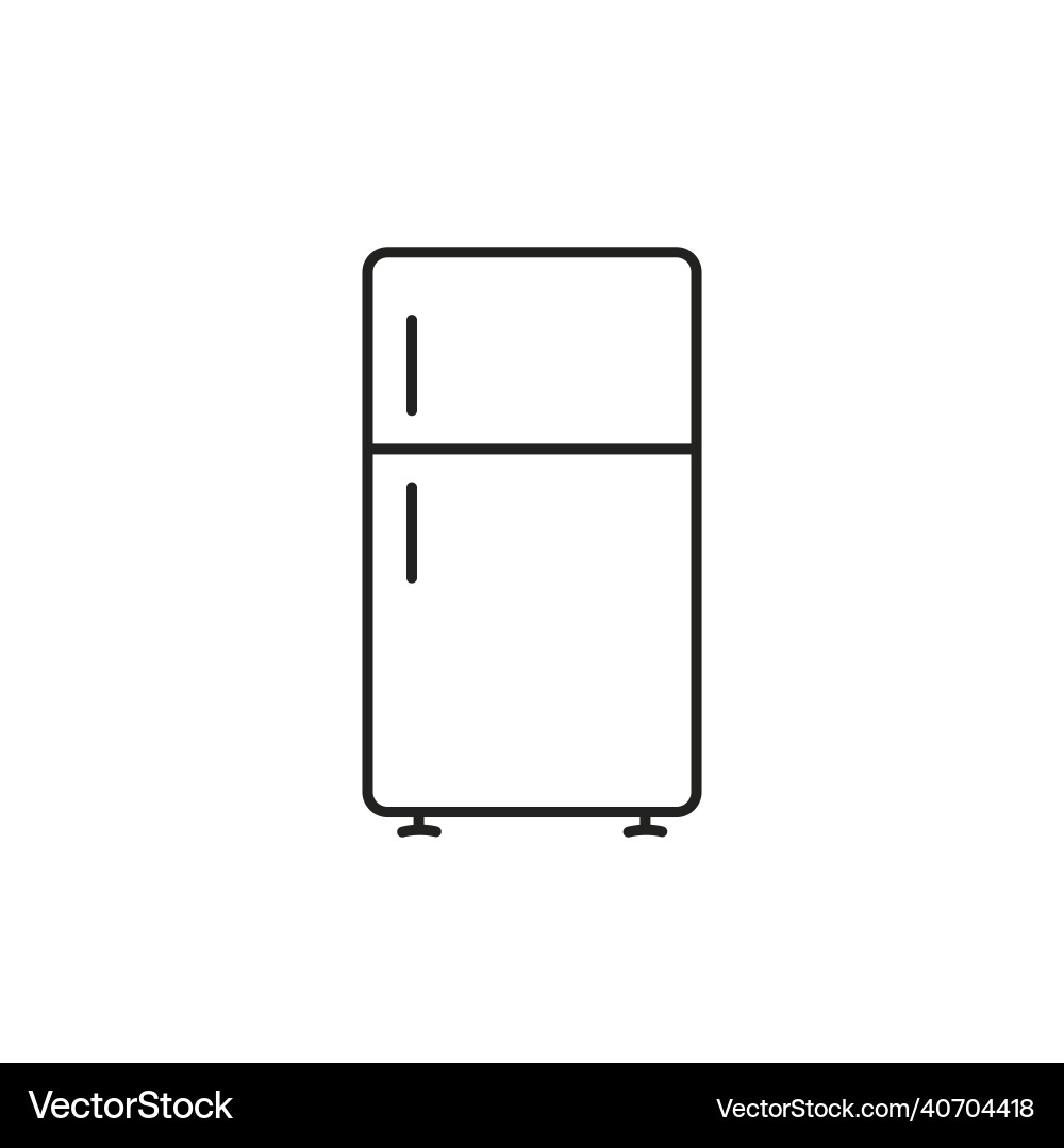Fridge icon freezer or refrigerator line sign Vector Image