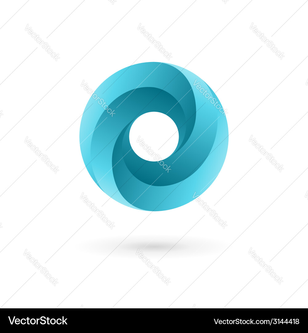 Letter o logo icon design template elements Vector Image