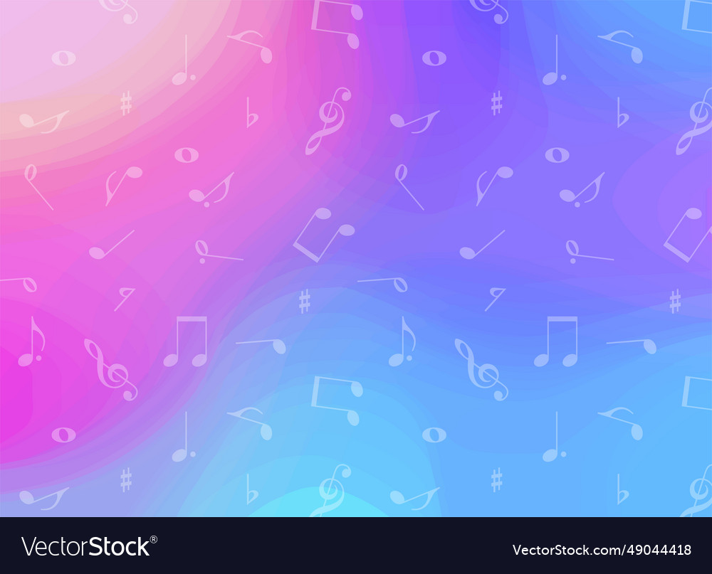 Music notes background pattern Royalty Free Vector Image