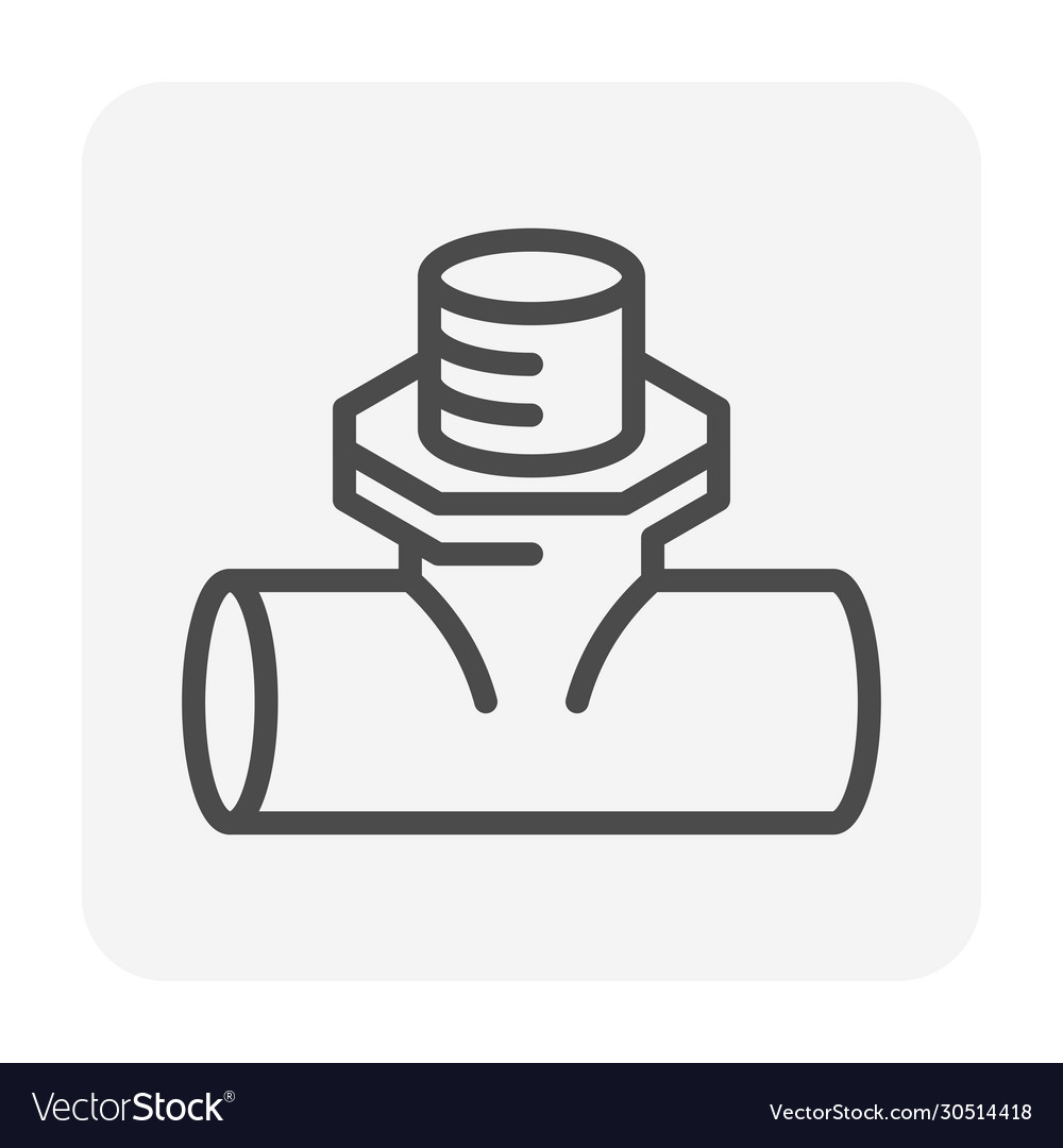 Pipe fitting part Royalty Free Vector Image - VectorStock