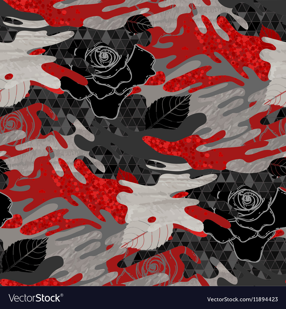 Abstract rose pattern Royalty Free Vector Image