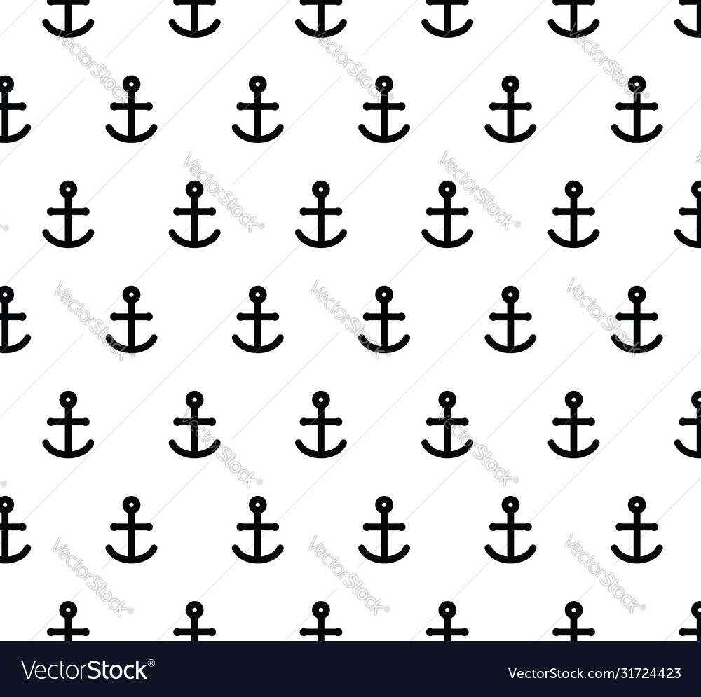 Anchor pattern background wallpaper Royalty Free Vector