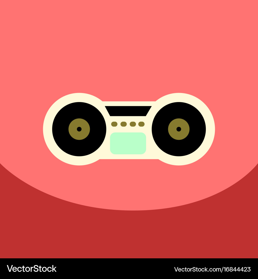 Flat icon design collection musical instrument Vector Image