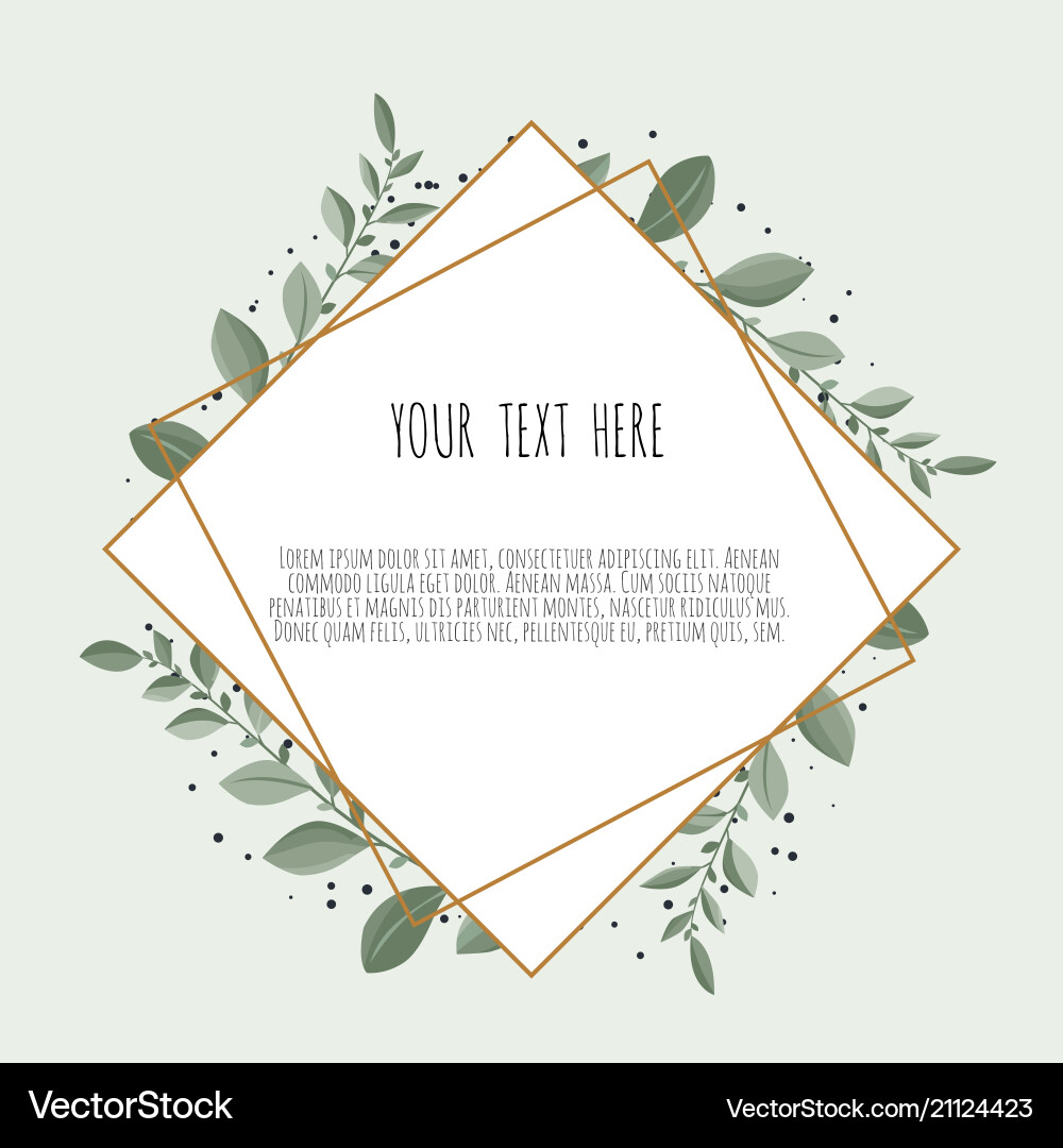 Floral design card greeting postcard Royalty Free Vector