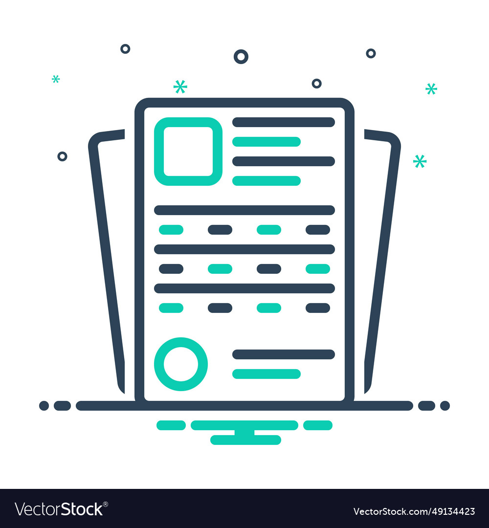 Form Royalty Free Vector Image - VectorStock