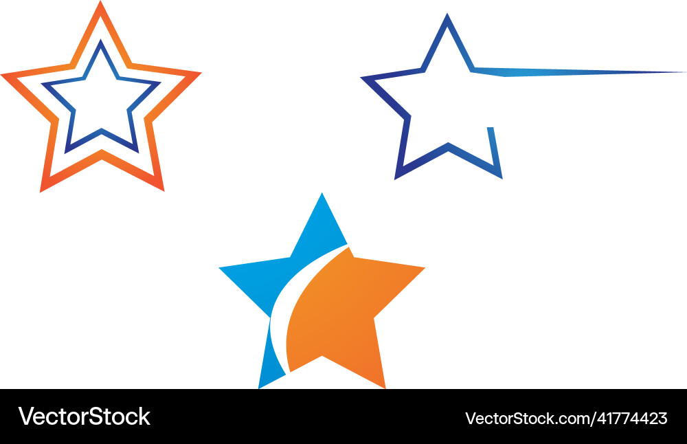 Star logo template Royalty Free Vector Image - VectorStock