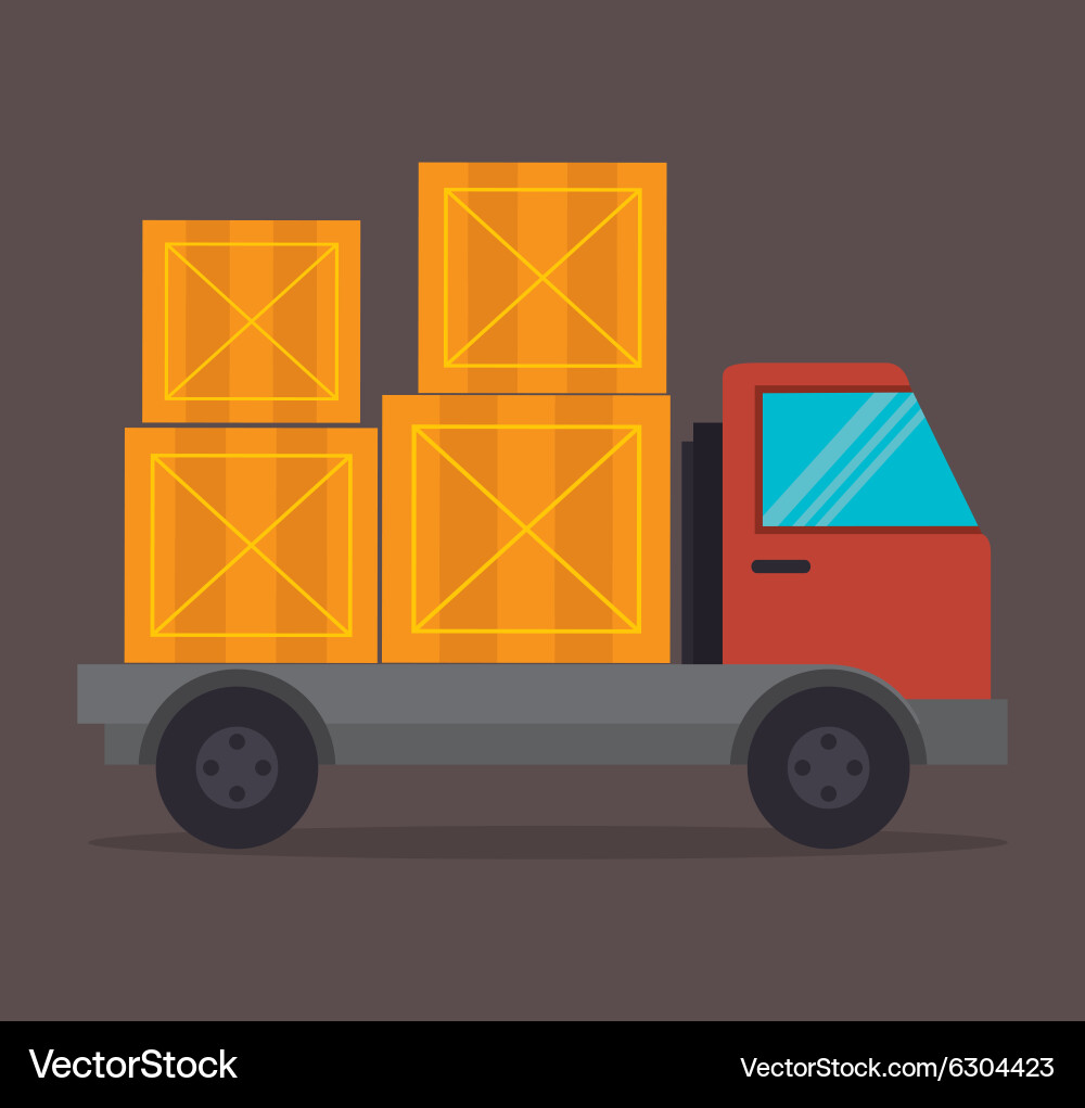 Transport delivery and shipping Royalty Free Vector Image